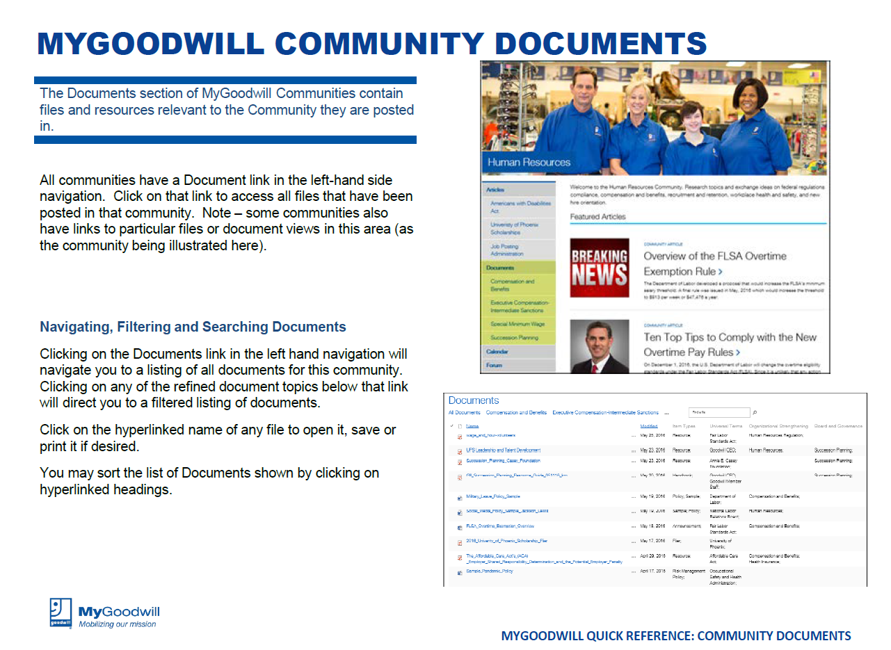 How to Use MyGoodwill Community Documents – Goodwill International IT ...